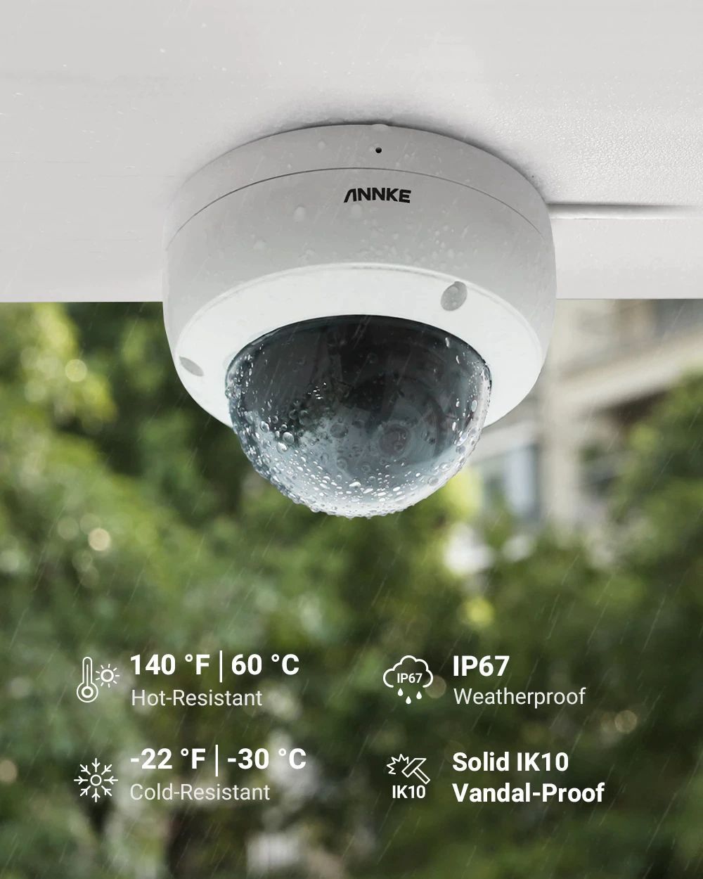 ANNKE SET N48PAW 4K POE NVR 8 DOME CAMERAS ΕΞΩΤΕΡΙΚΕΣ I91BN 8MP