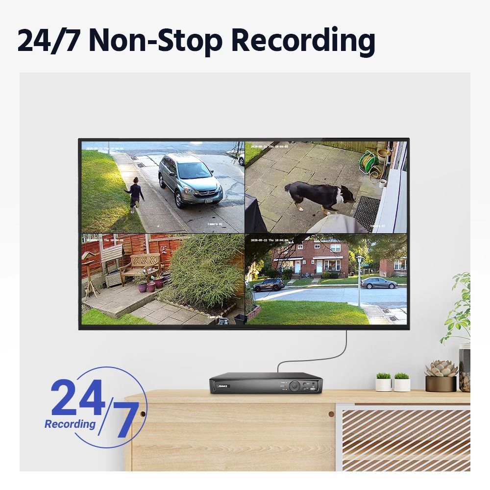 ANNKE SET 8MP N48PAW POE NVR 8 IP 8 CAM ΕΞΩΤΕΡΙΚΕΣ I91BM 8MP